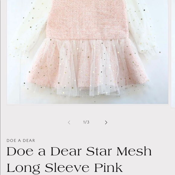 Dresses | Doe A Dear Girls Dress Star Mesh | Poshmark
